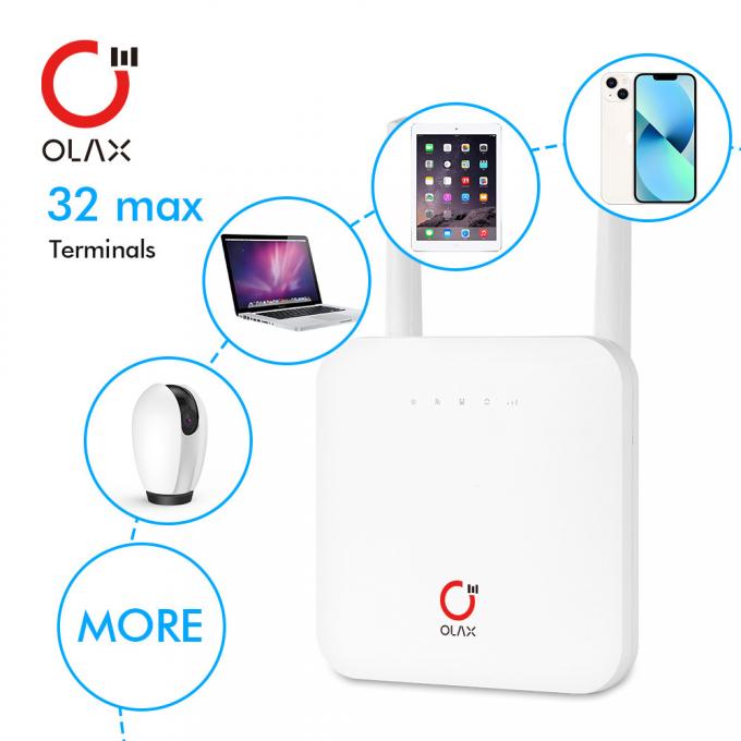Zewnętrzny router modemowy 4g Lte Cpe Cat4 Olax AX6 Pro ROHS CE